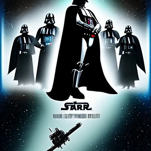 a poster of a film featuring darth vader, rick | Stable Diffusion | OpenArt