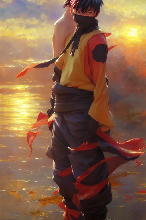 naruto sun lights, painting by daniel gerhartz, | Stable Diffusion ...