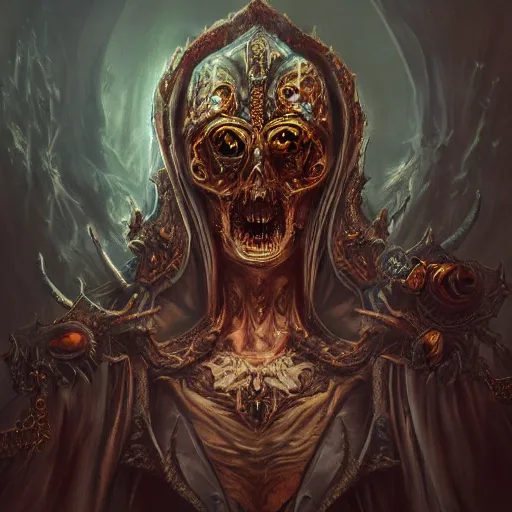 horrifying lich, maximalist, high detail, 8k, ornate, | Stable ...