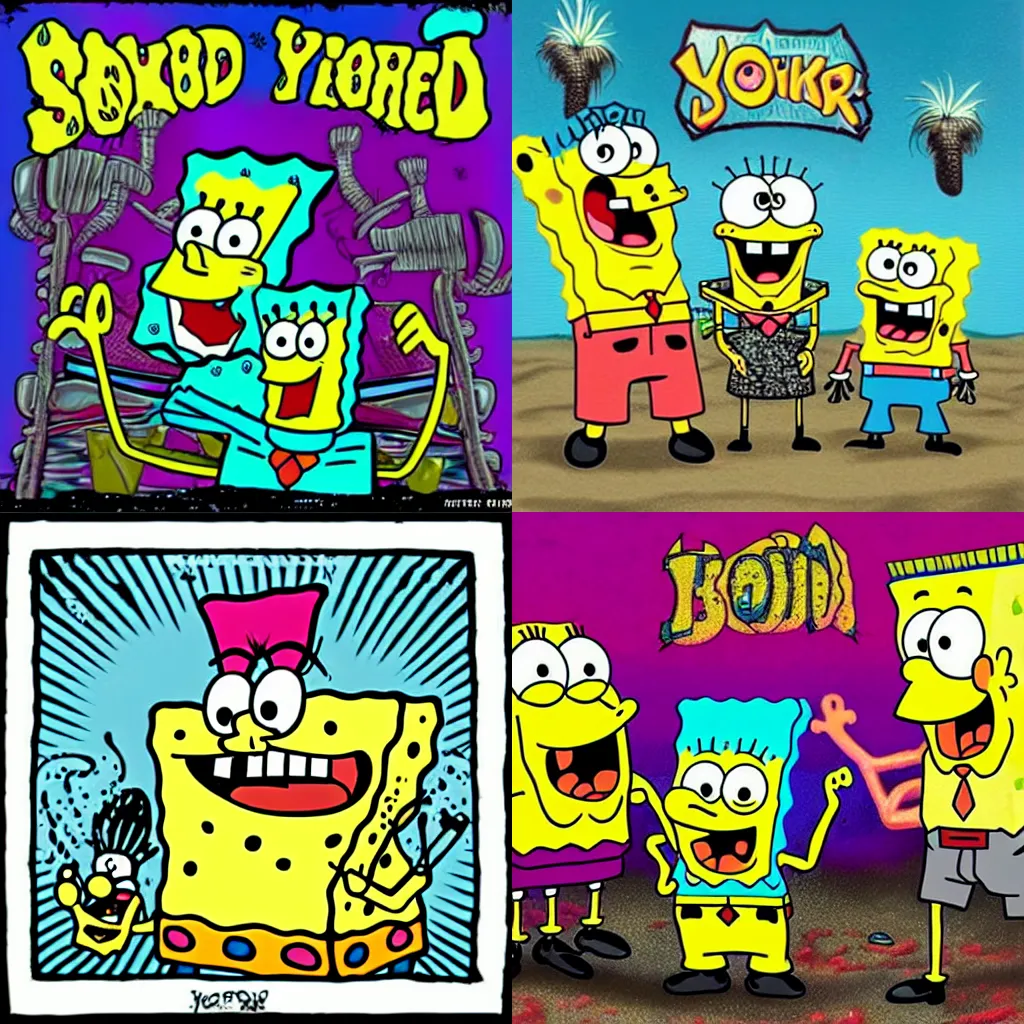 Spongebob Squarepants, horror movie poster | Stable Diffusion | OpenArt