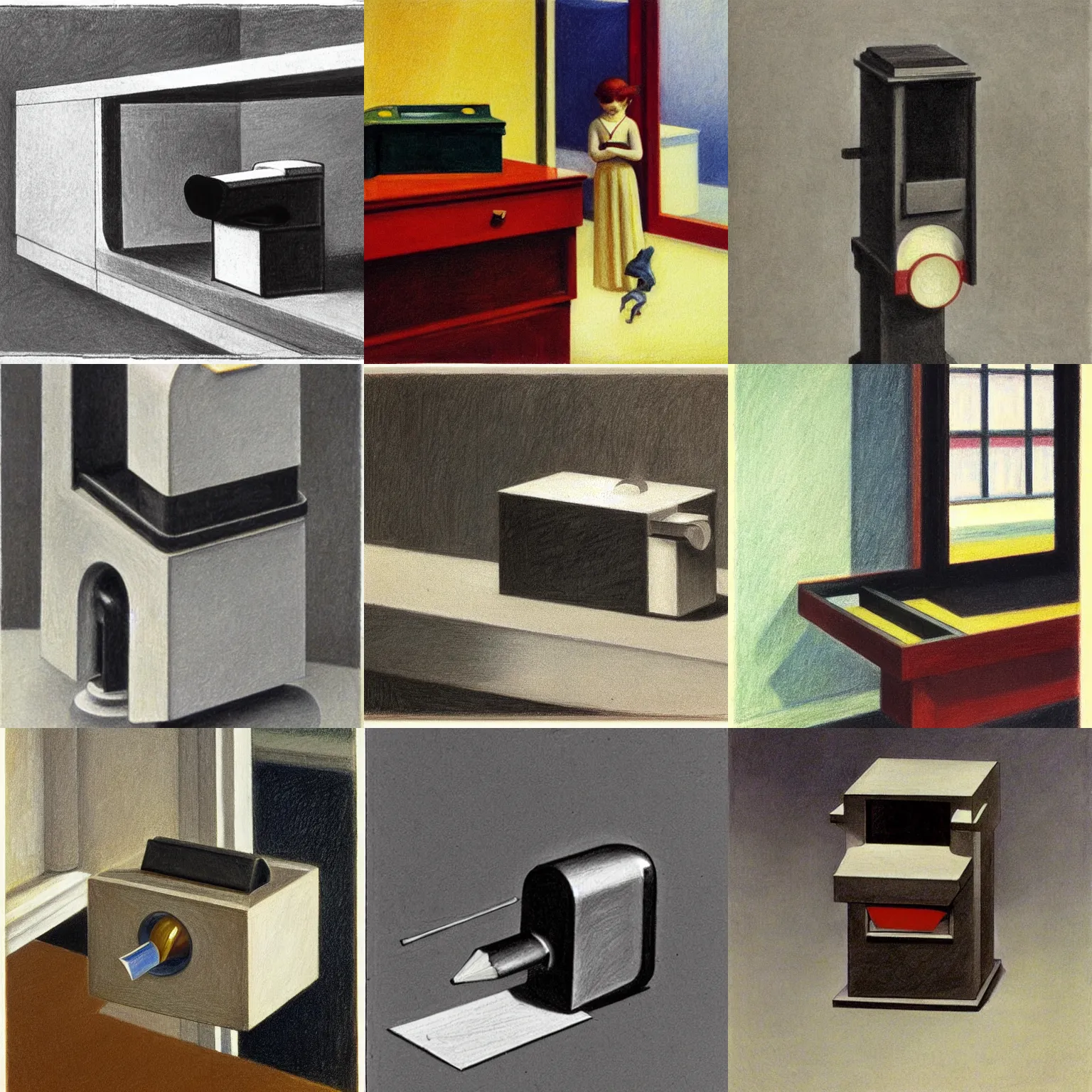 a pencil sharpener design by edward hopper | Stable Diffusion | OpenArt
