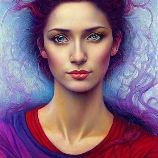 portrait painting of a woman, artwork by otto lohmuller | Stable Diffusion