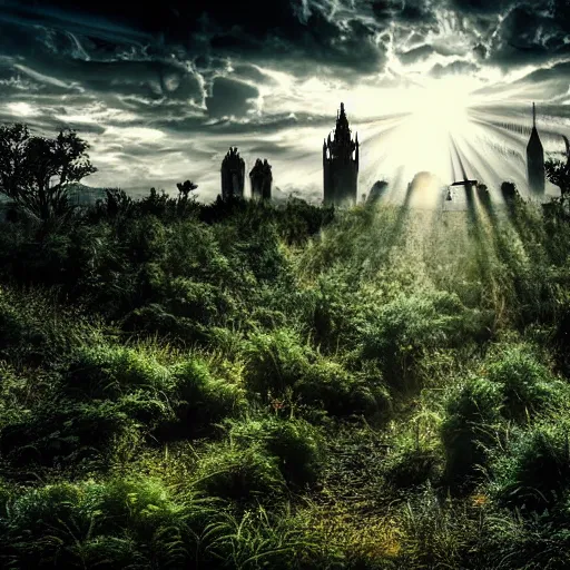 sci - fi scene future duomo of florence, forest punk, | Stable ...