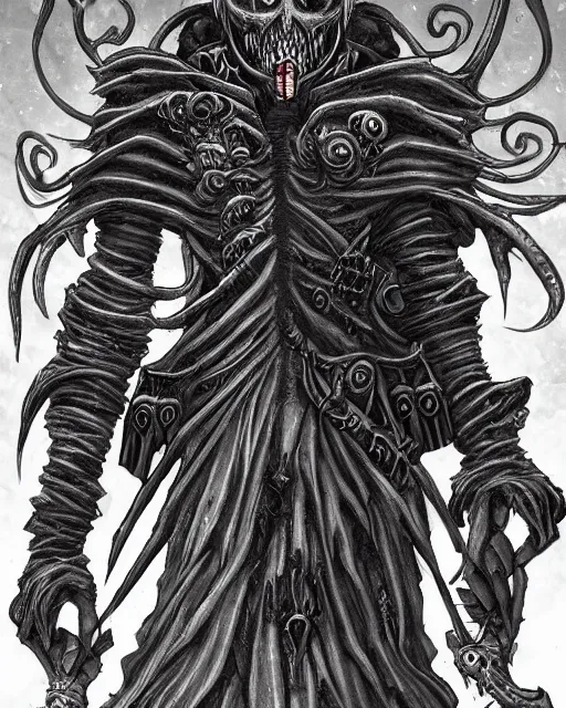 an undead necromancer / knight with multiple spiraling | Stable ...