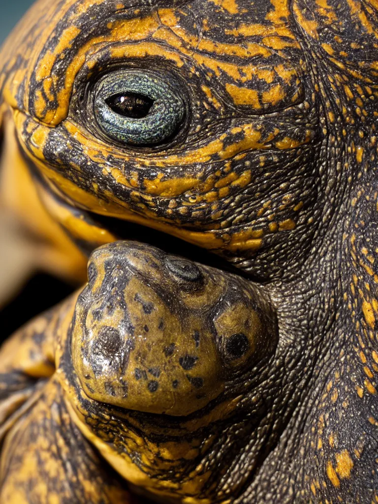 portrait photograph of a turtle with the face of neil | Stable Diffusion