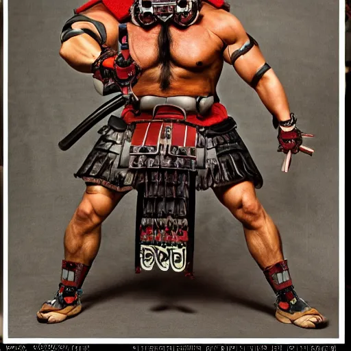 very big very muscular very buff very strong samurai, | Stable ...