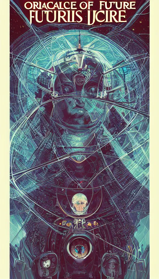 The oracle of the future spirits, futurism, da vinci, | Stable ...