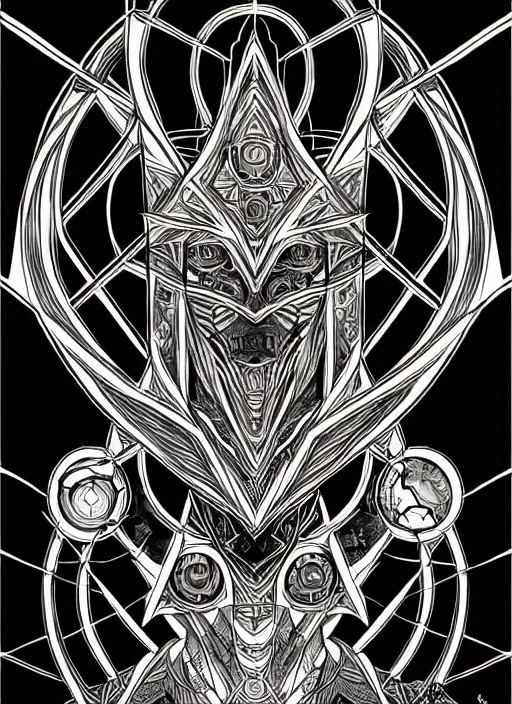 symmetry concpet art, full shot, traditional ink, | Stable Diffusion ...