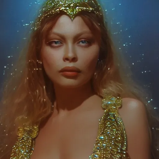 ornella muti as a beautiful divine siren, 8 k | Stable Diffusion | OpenArt