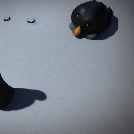 a memorial to pingu, 3d render, octane, realistic | Stable Diffusion ...