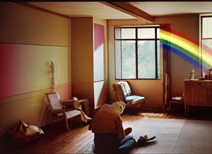 realistic documentary interior photo, of a rainbow | Stable Diffusion ...