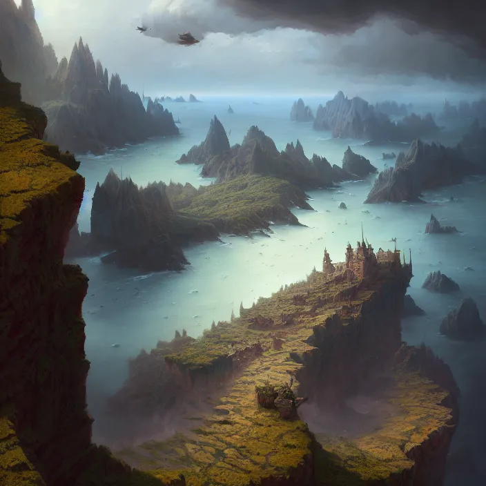 matte painting by marc simonetti, jonathan solter, | Stable Diffusion ...