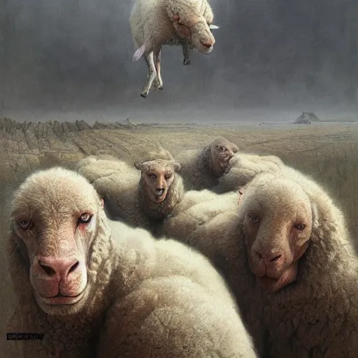 vladimir putin, anthropomorphic sheep chimera putin, | Stable Diffusion