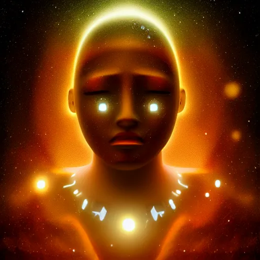 digital painting Universe's celestial God is crying in | Stable ...