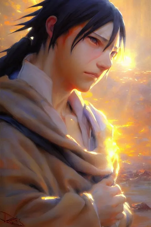 naruto sun lights, painting by daniel gerhartz, | Stable Diffusion ...