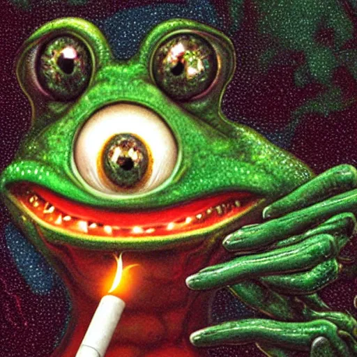 A close up portrait of a dignified psychedelic godlike | Stable ...