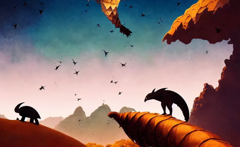 pangolin and bat in australia desert, beautiful | Stable Diffusion ...