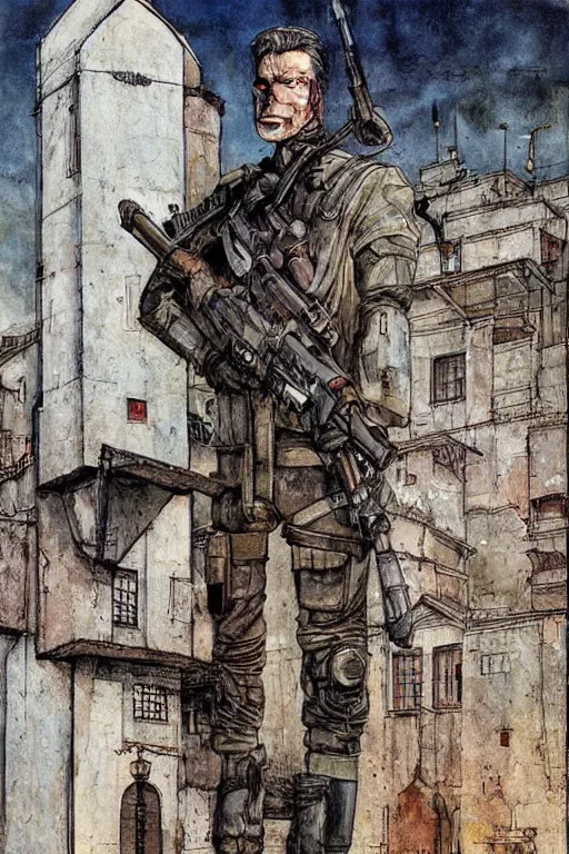 artwork by enki bilal | Stable Diffusion