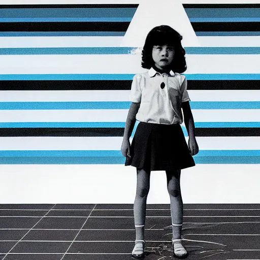 Installation Art A Young Girl Stands In The Center Of Stable installation-art-a-young-girl-stands-in-the-center-of-stable
