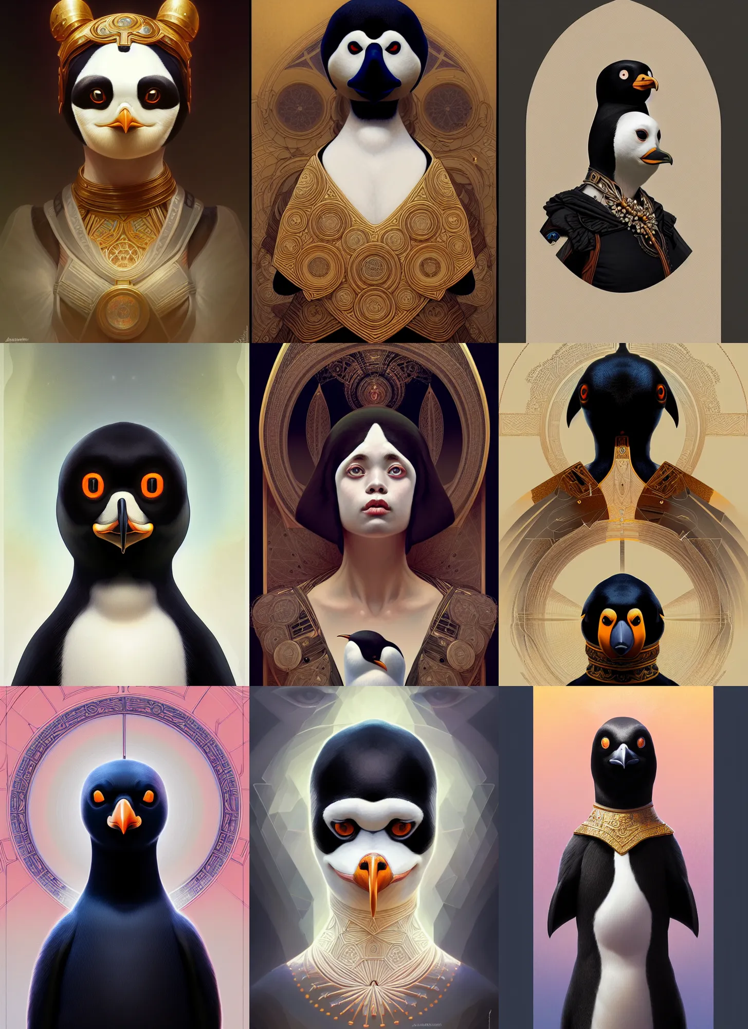 symmetry!! portrait of pingu, intricate, highly | Stable Diffusion ...