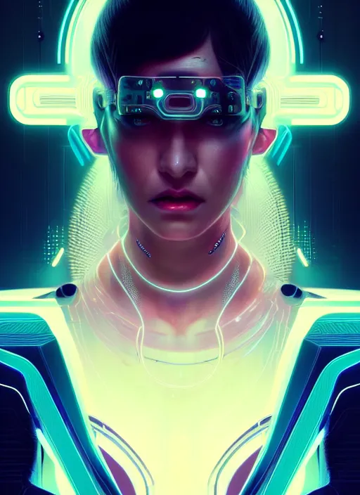 portrait of female cyberpunk humanoid, intricate, | Stable Diffusion ...