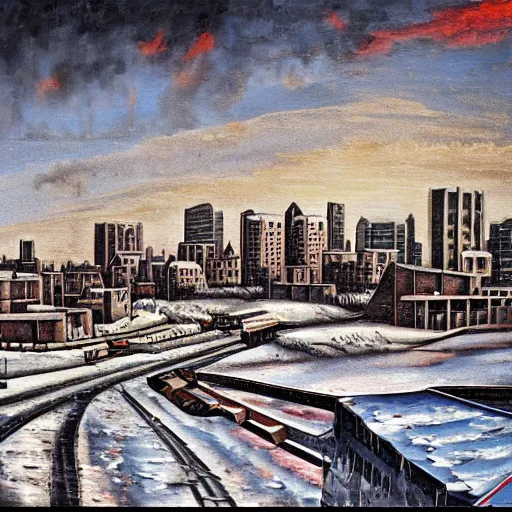 battle of stalingrad in edmonton alberta, yeg, yeg, | Stable Diffusion | OpenArt