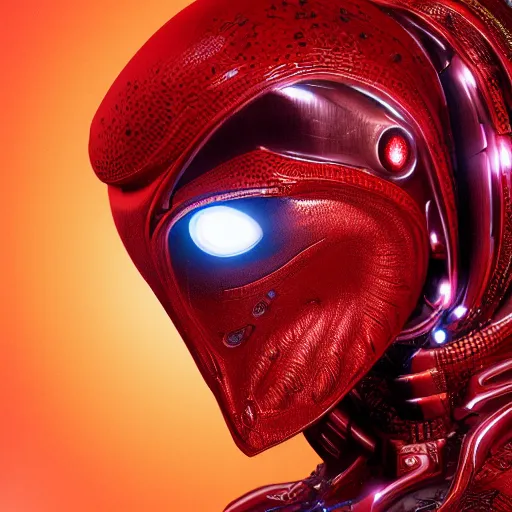 portrait of red - tinged, red leds, futuristic | Stable Diffusion | OpenArt