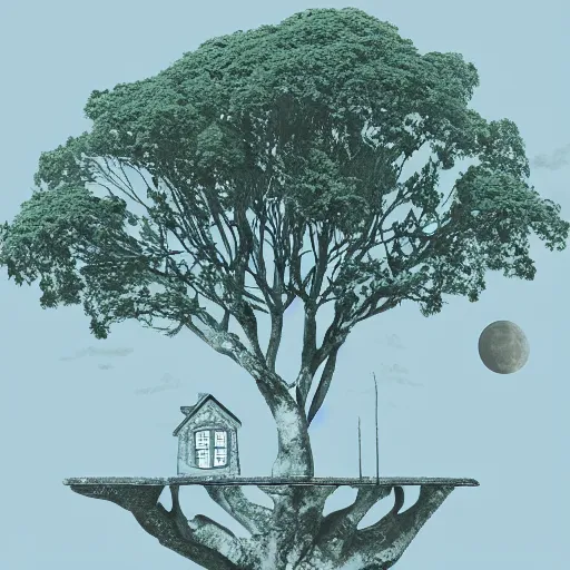 tree ) ) ) house on the moon | Stable Diffusion | OpenArt