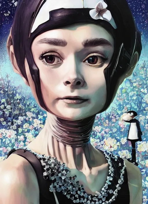a surreal detailed 3 d render of audrey hepburn as a | Stable Diffusion ...