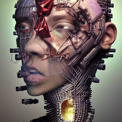 full face close up portrait, visions of chaos in a | Stable Diffusion ...