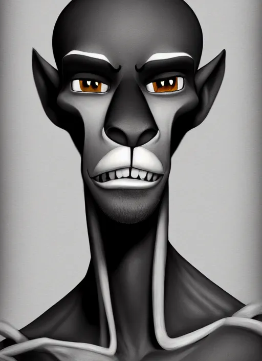 a portrait of humanization of melman from madagascar, | Stable ...