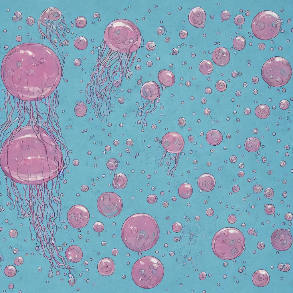 eyeballs disembodied floating through a bubble sky | Stable Diffusion ...