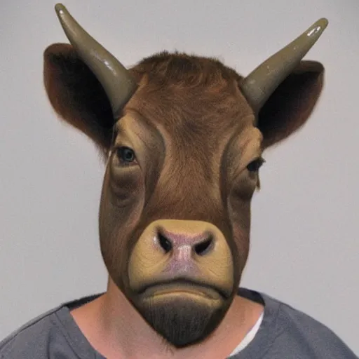 bull headed human, mugshot | Stable Diffusion | OpenArt