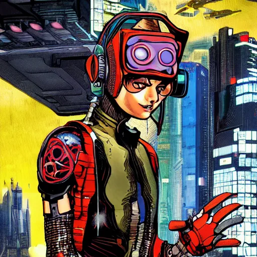 A comic book cover of a cyberpunk mutant wearing | Stable Diffusion ...