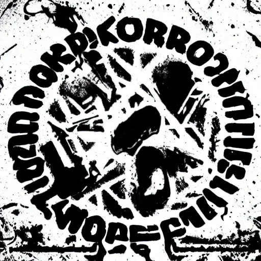 grindcore band logo, metal font, unreadable | Stable Diffusion | OpenArt