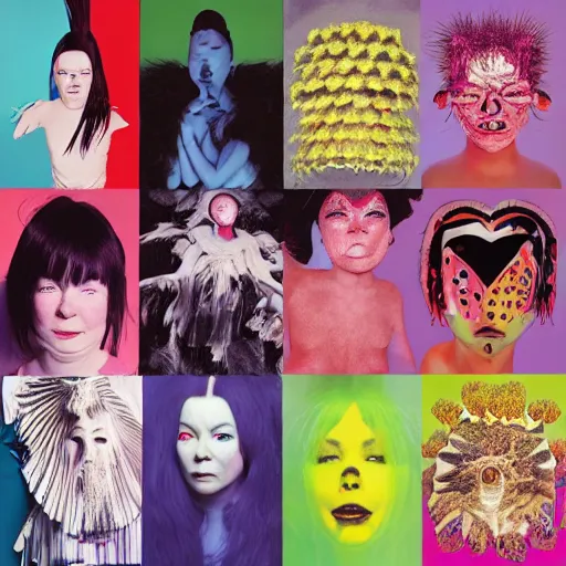 bjork album covers | Stable Diffusion