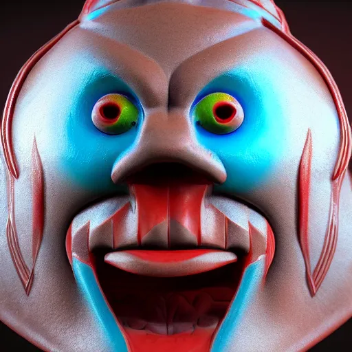 closeup headshot 3 d toy tribal maori god as funco | Stable Diffusion | OpenArt