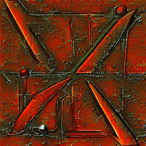 shinny metallic rusted texture by ron walotsky | Stable Diffusion | OpenArt