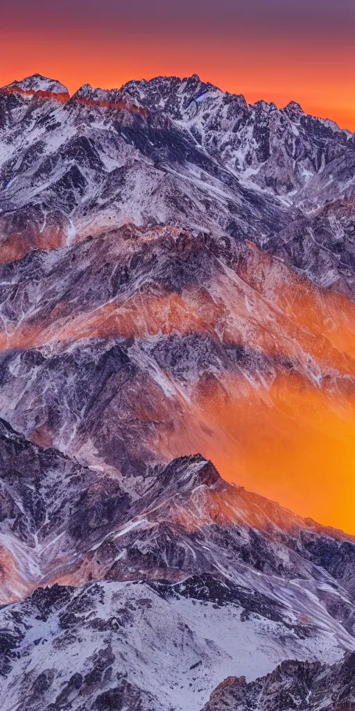 Sunrise over the musty mountains | Stable Diffusion | OpenArt