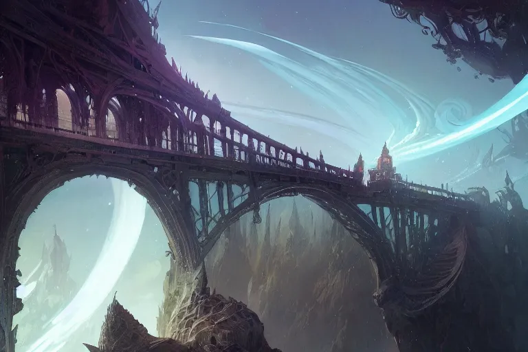 bridge between the worlds, other worldly and fae, | Stable Diffusion ...