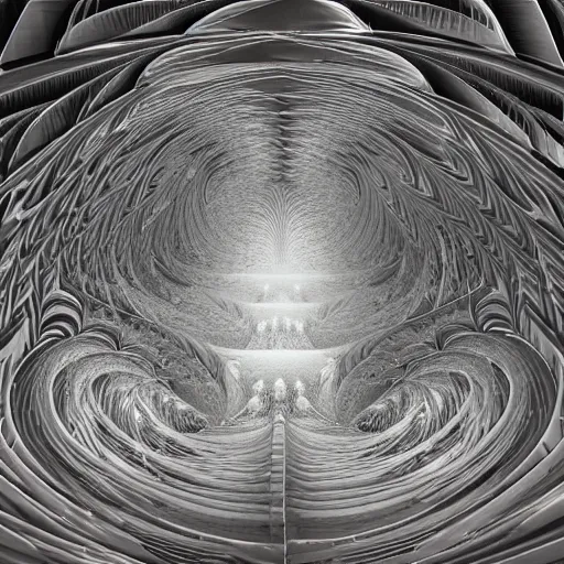 3 d painting of a massive fractal cathedral torus | Stable Diffusion ...