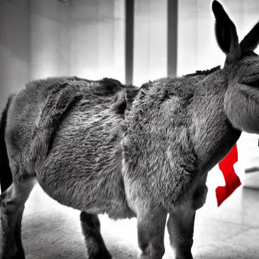 very artsy propaganda picture of an evil donkey, | Stable Diffusion ...