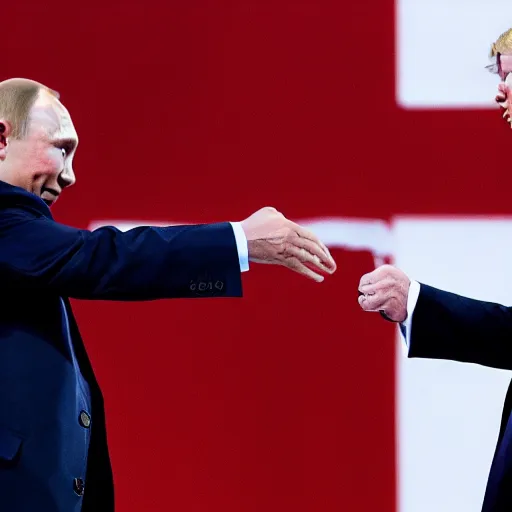 Vladimir Putin and Donald Trump fight in the ring, | Stable Diffusion ...