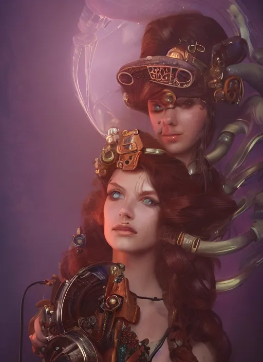 steampunk portrait of princess ariel female, hyper | Stable Diffusion ...