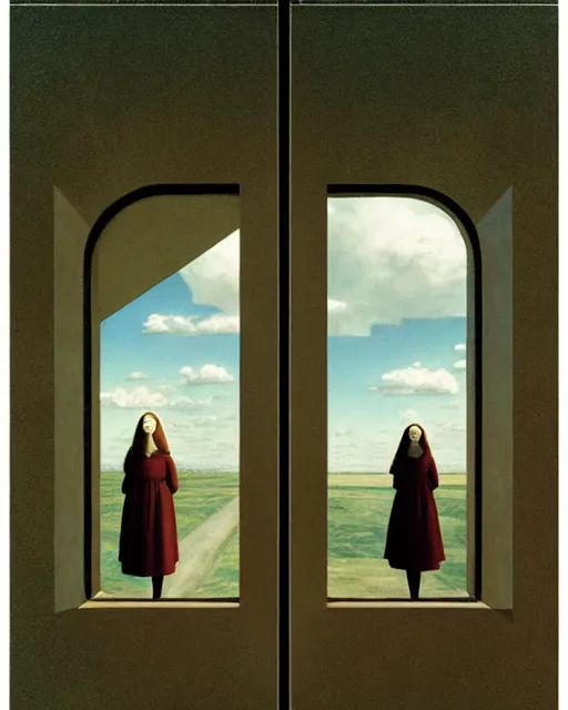 nicholas cage twins, sisters, in the void, by the | Stable Diffusion