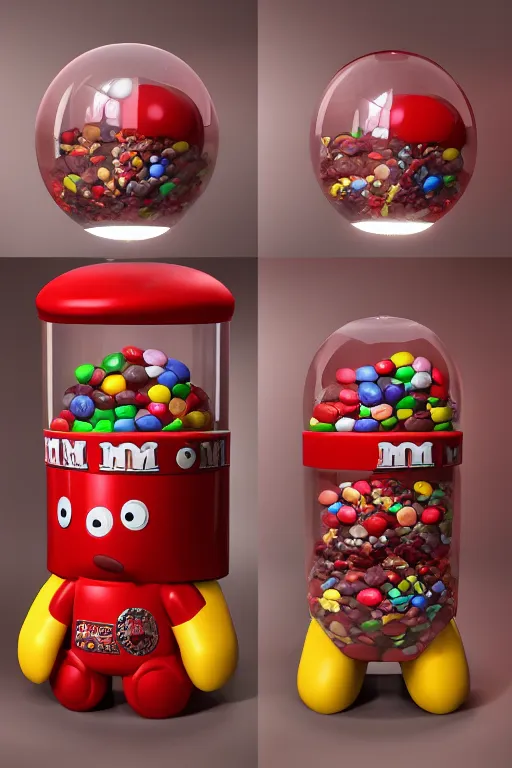 red m - character, m & m mascot, m & m figure, m & m | Stable Diffusion ...