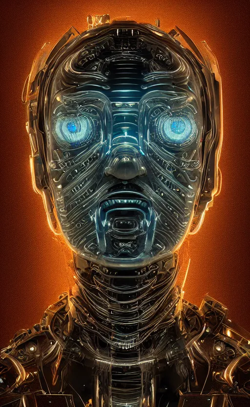 an intricate, detailed face of an android, greebles, | Stable Diffusion ...