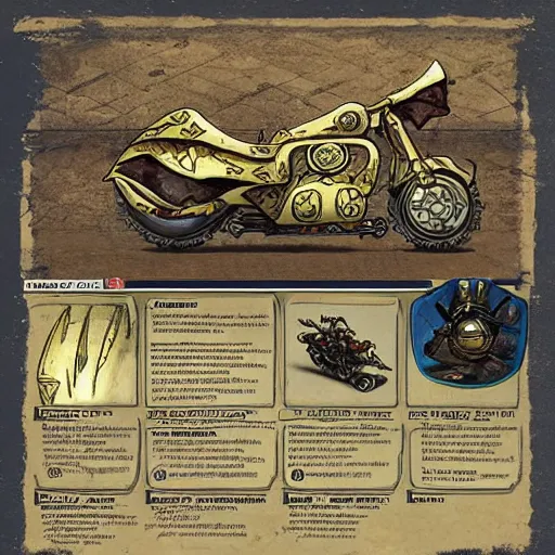 dungeons and dragons motorcycle, concept art, players | Stable Diffusion