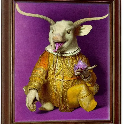 painting by rembrandt, highly detailed, purple ancient | Stable ...