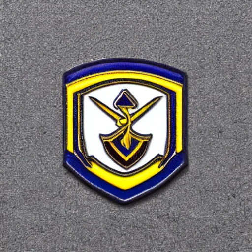 high school badge, lapel, pinnable, angled, highly | Stable Diffusion
